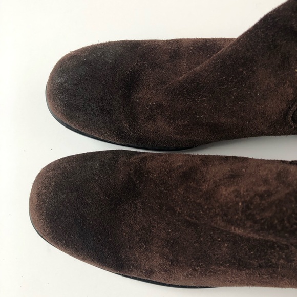 Prada | Shoes | Prada Brown Suede Boots | Poshmark